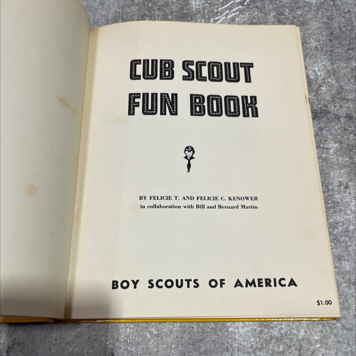 cub scout fun book book, by felicie t. kenower, felicie c. kenower, bi ...