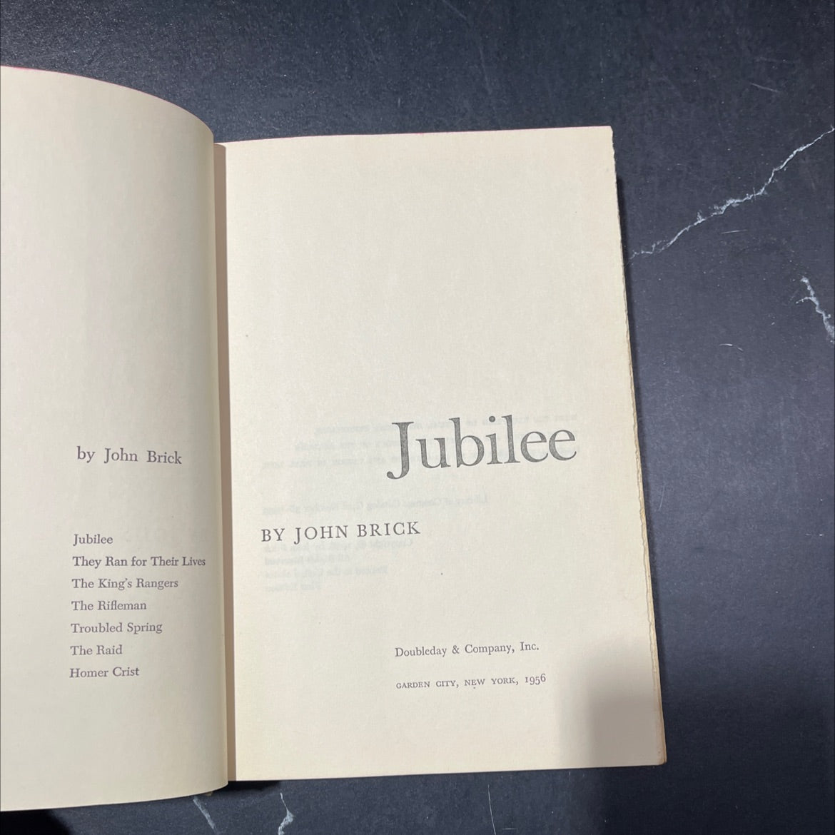 jubilee book, by John Brick, 1956 Hardcover – TheBookBundler