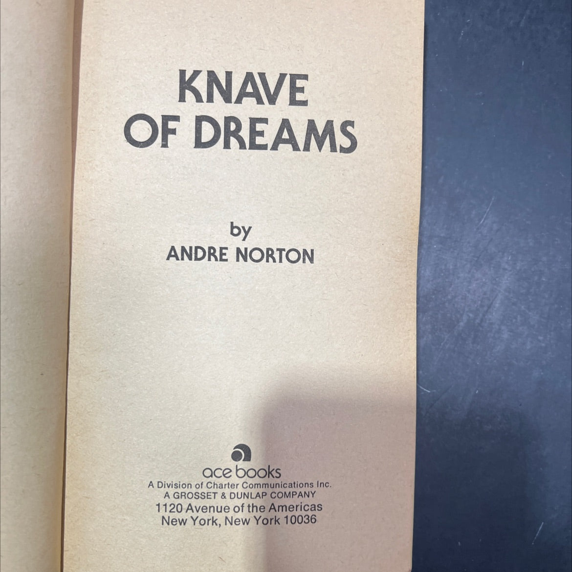 knave of dreams book, by andre norton, 1975 Hardcover – TheBookBundler