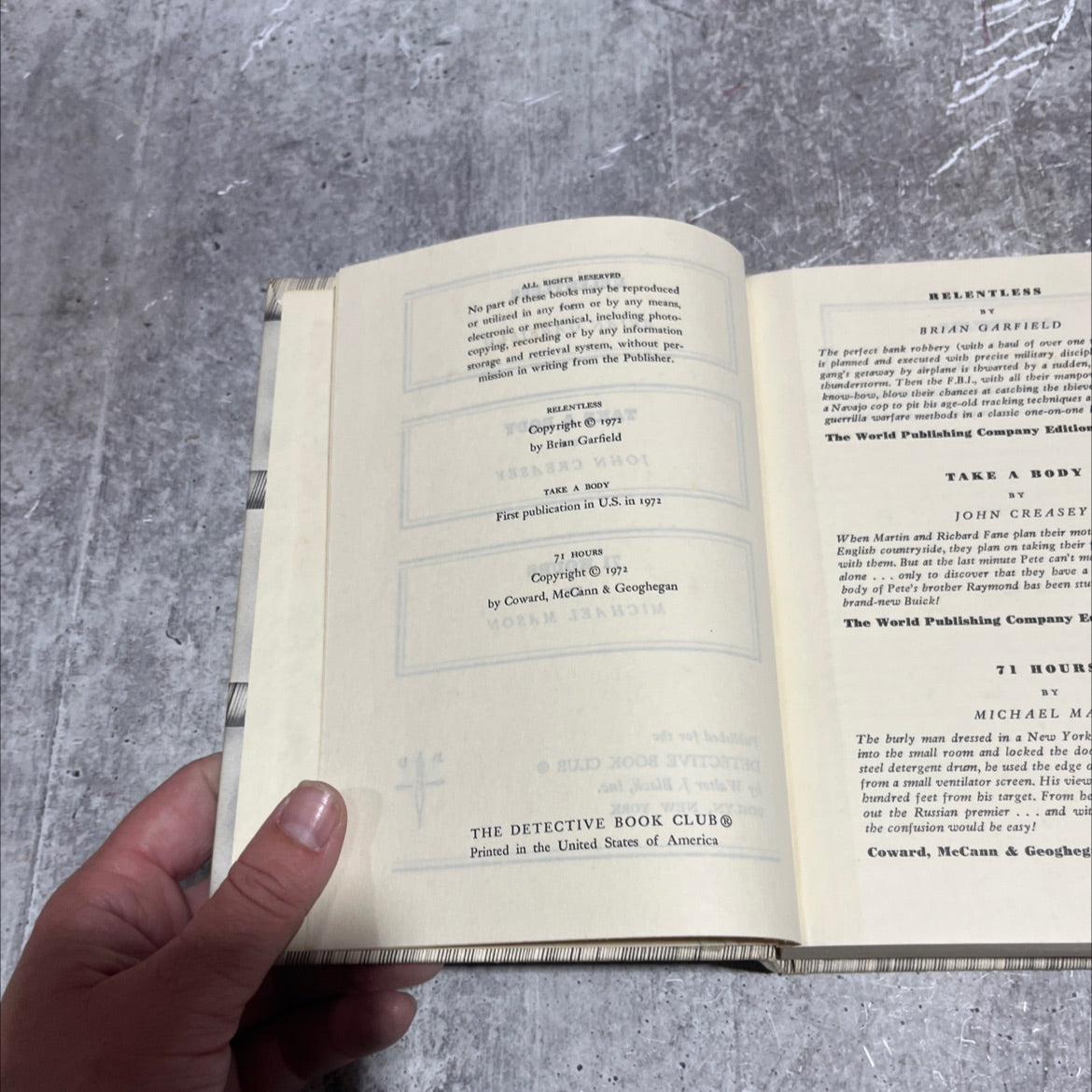 relentless book, by brian garfield, 1972 Hardcover – TheBookBundler